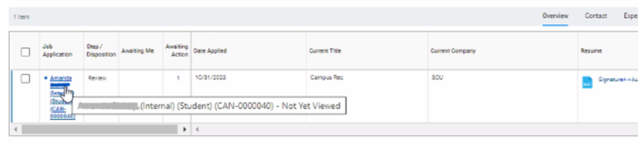 Workday - View a Job Requisition and Review Applicants - SOU Human ...