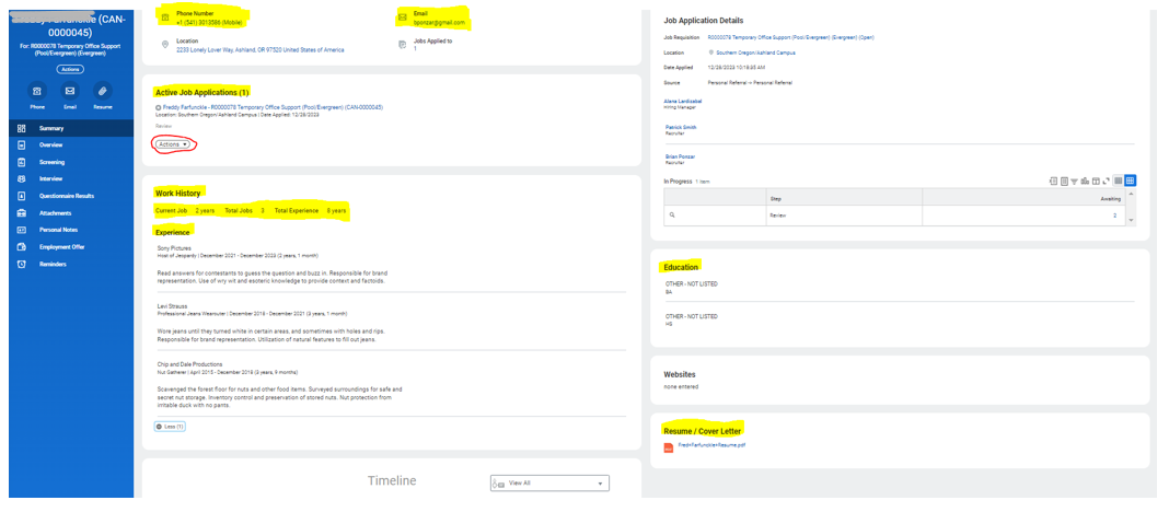 Workday - View a Job Requisition and Review Applicants - SOU Human ...